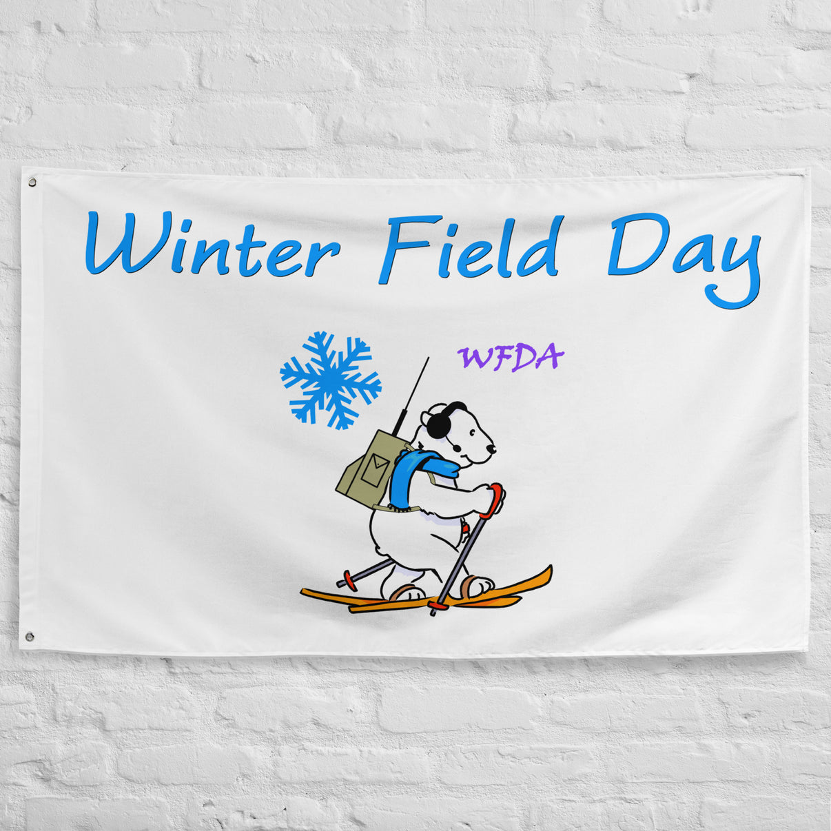 Large Winter Field Day Flag – HamStuffOnline