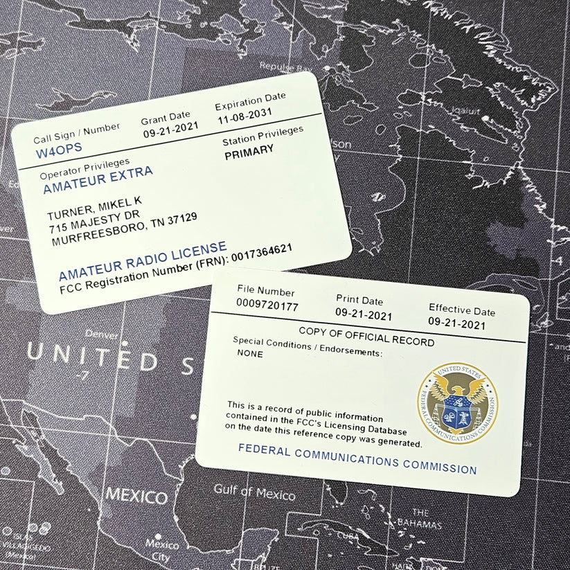 PVC Wallet Sized FCC license Card – HamStuffOnline